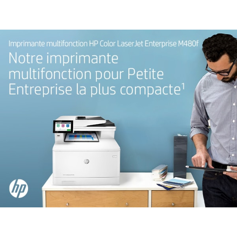 Imprimante Multifonction Laser Couleur HP LaserJet Enterprise MFP M480f ...